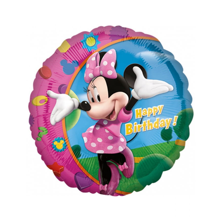 Ballon Minnie Mouse Happy Birthday de 43cm