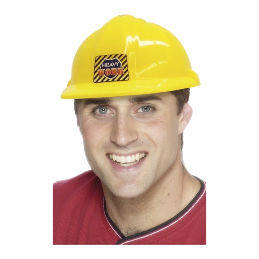 Casque construction jaune