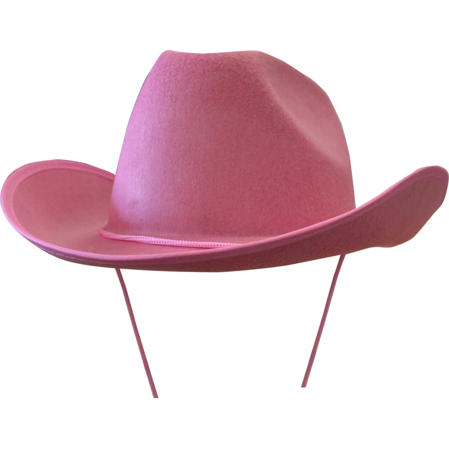 Chapeau de cow-boy rose adulte