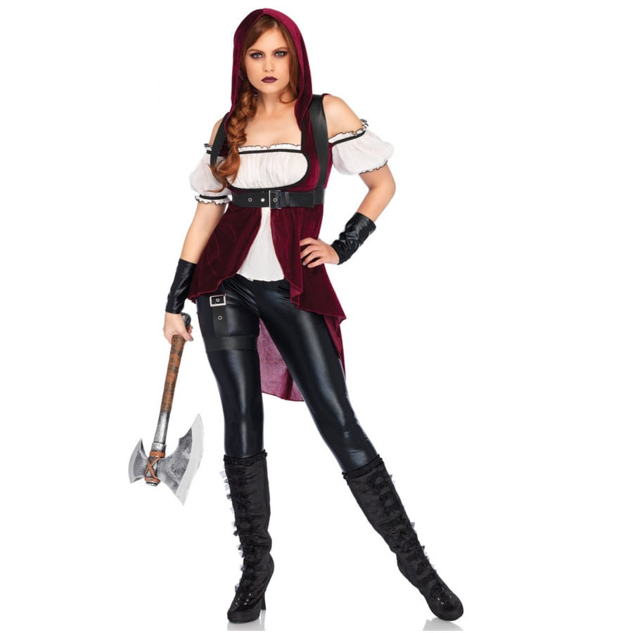 Costume de chaperon rouge aventurière