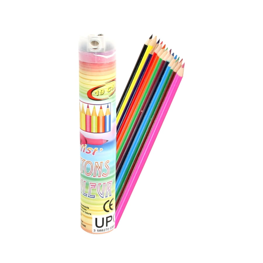 Crayons de couleur avec taille crayon