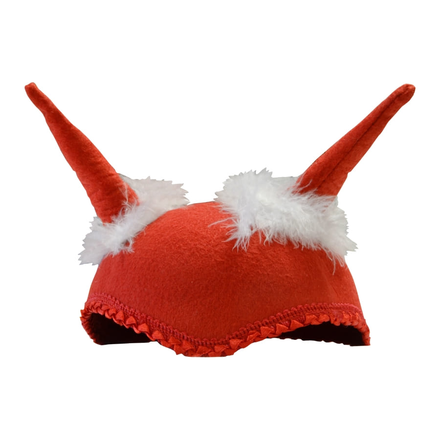 Coiffe de diable rouge cornes rouges