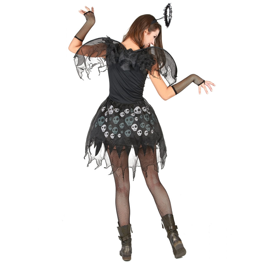Déguisement d'ange noir gothique pour femme