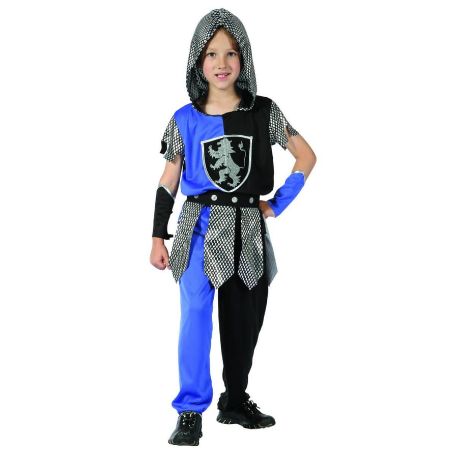 Déguisement de chevalier bleu et noir pour enfant