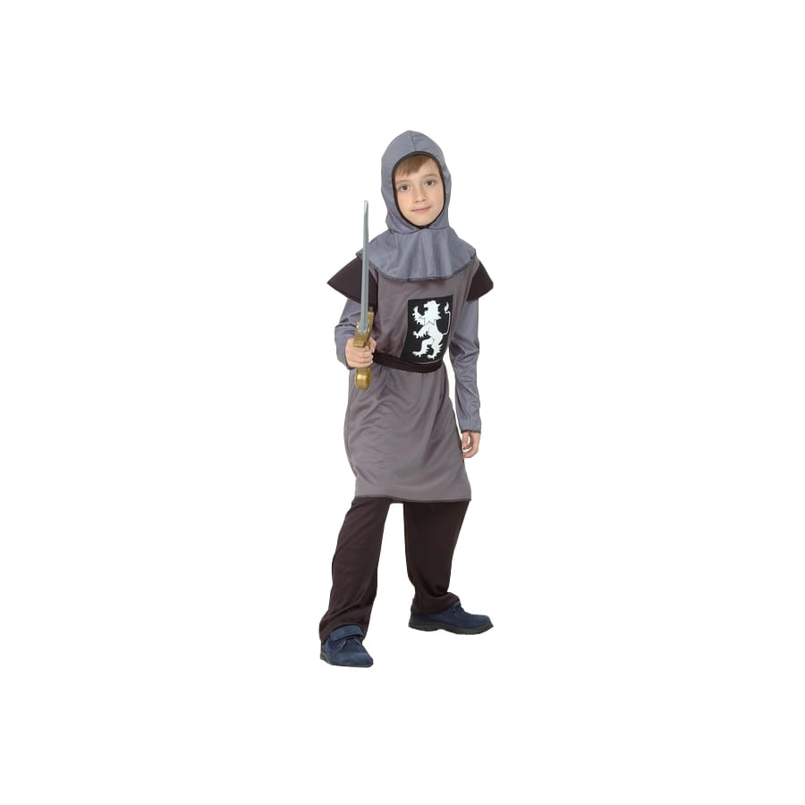 Déguisement de chevalier médiéval gris pour enfant