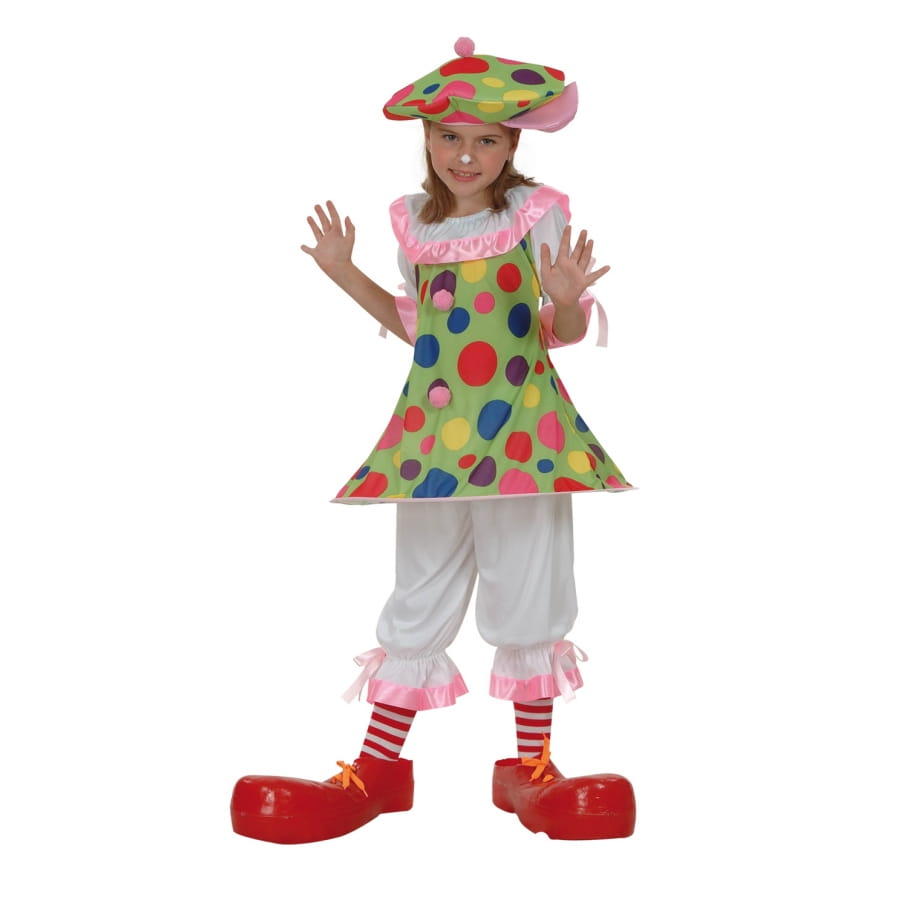 Déguisement de clown en jupette pour fillette