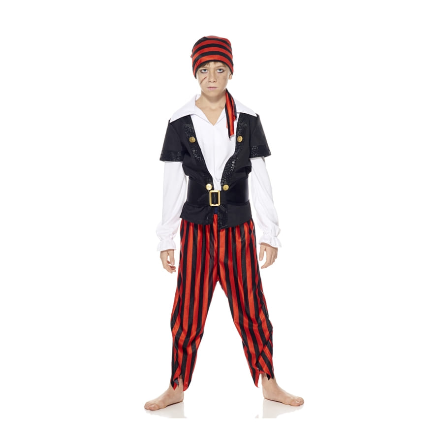 Déguisement de flibustier rayé pour enfant
