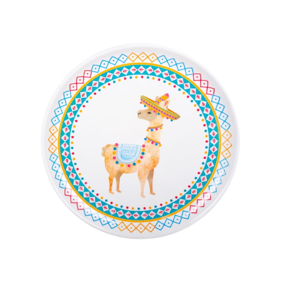 Décoration de table lama blanc