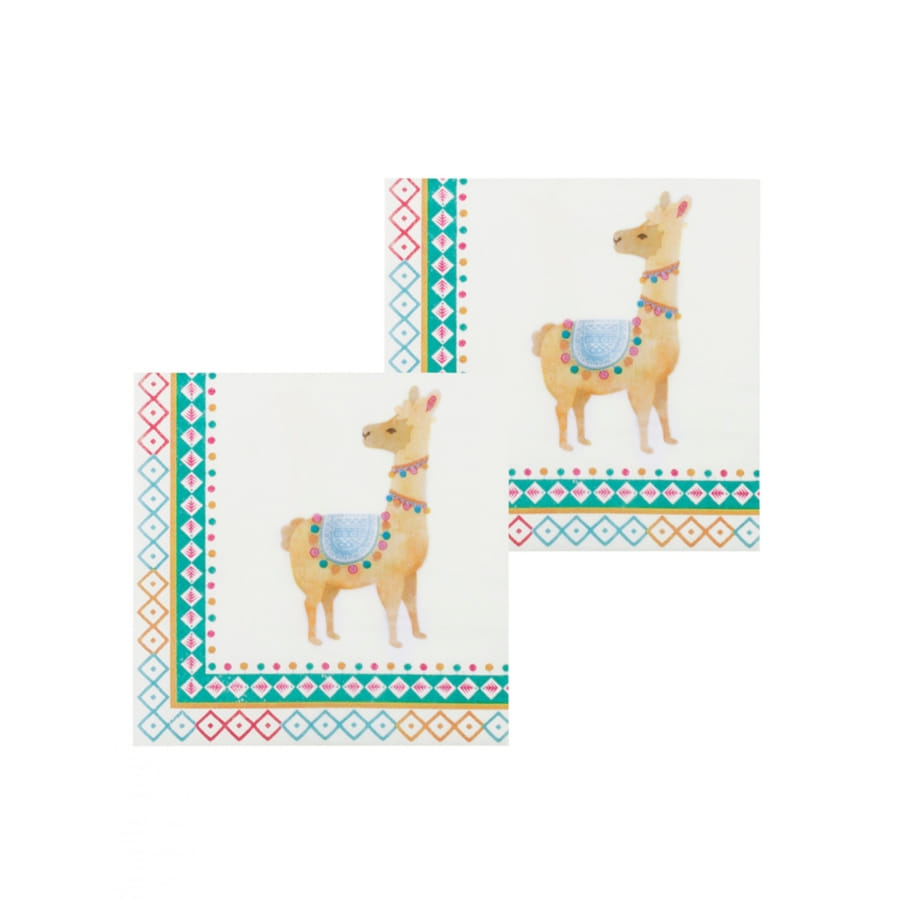 Décoration de table lama blanc