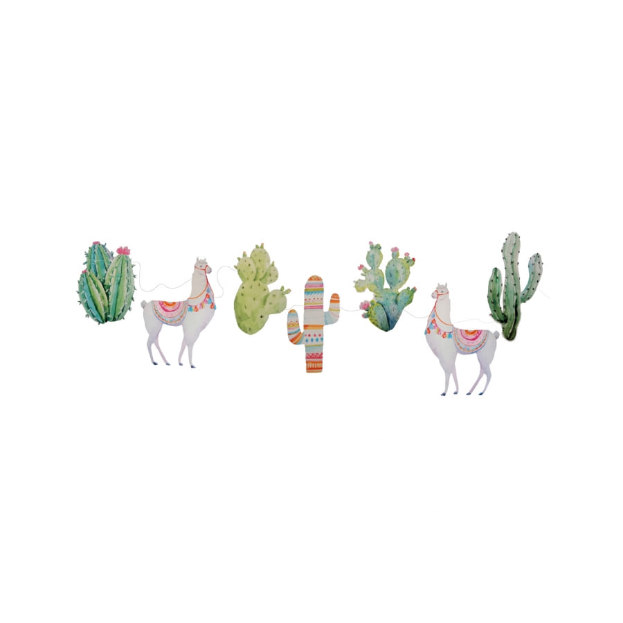 Décoration de table lama et cactus