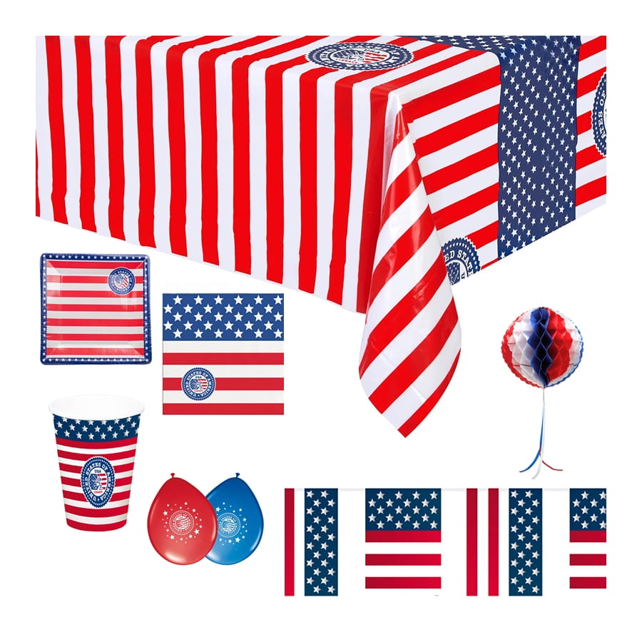 Déco drapeau USA pour table