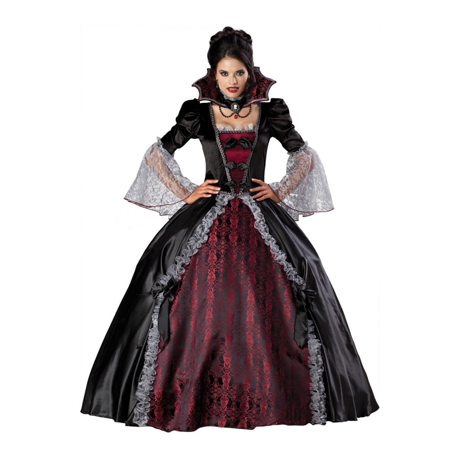 Déguisement luxe de vampire, robe bouffante