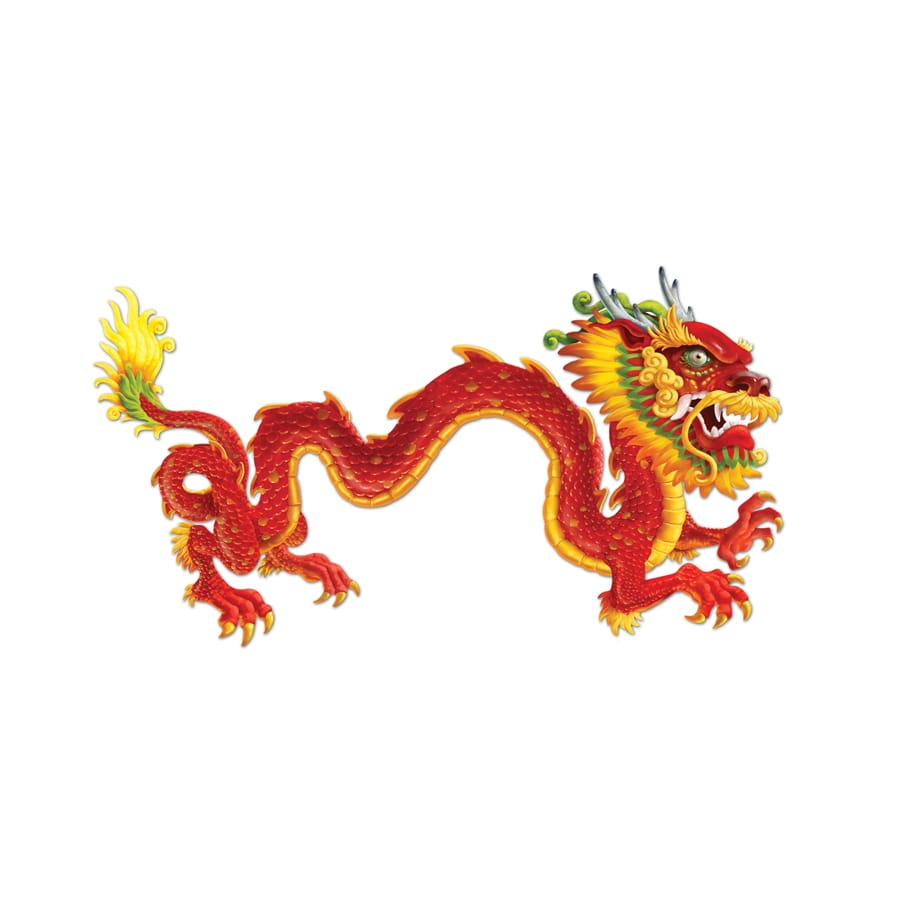 Décoration murale de dragon chinois, 1,83m