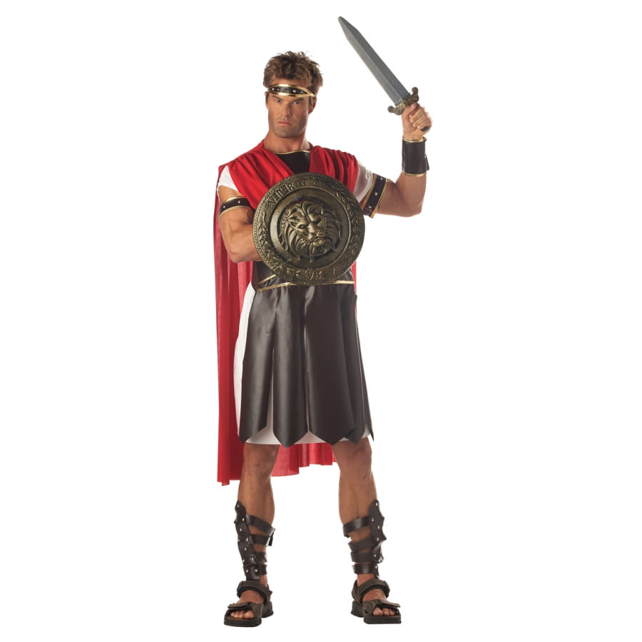 Epée et bouclier de gladiateur bronze
