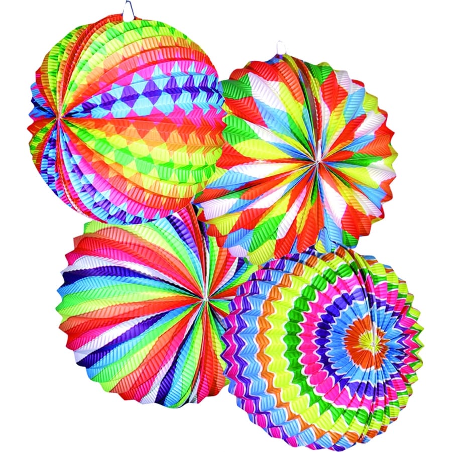 Lampion ballon bariolé