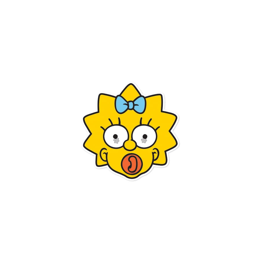 Masque de Maggie Simpson en carton plat