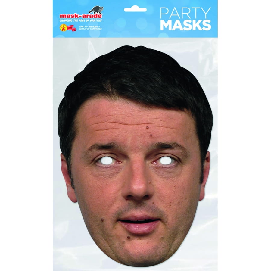 Masque de Matteo Renzi en carton