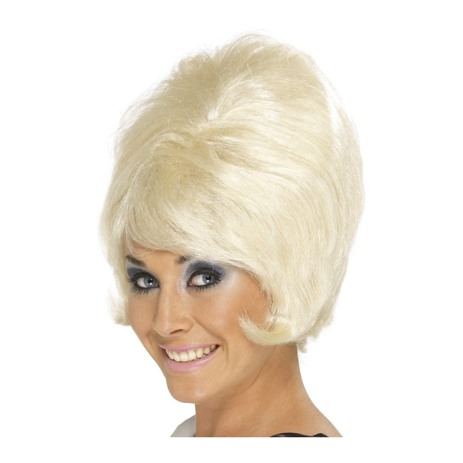 Perruque beehive blonde