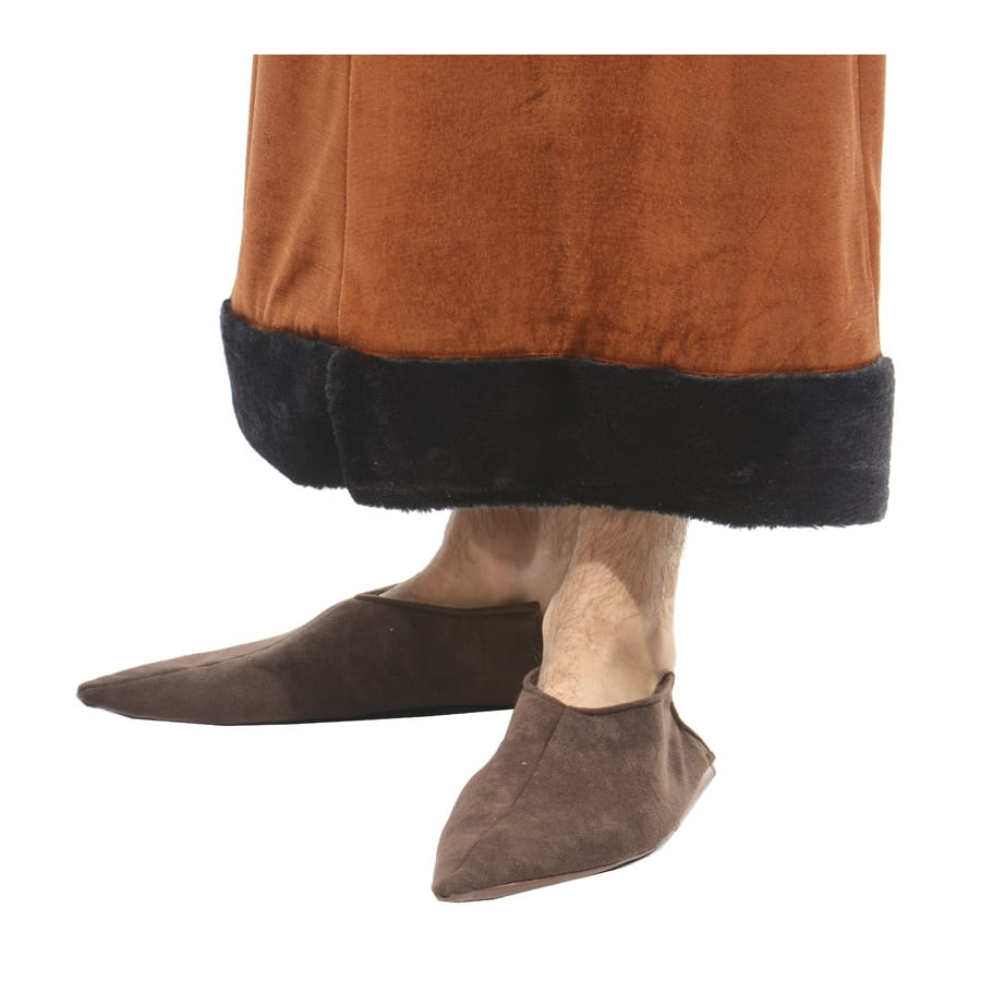 Poulaines médiévales marron