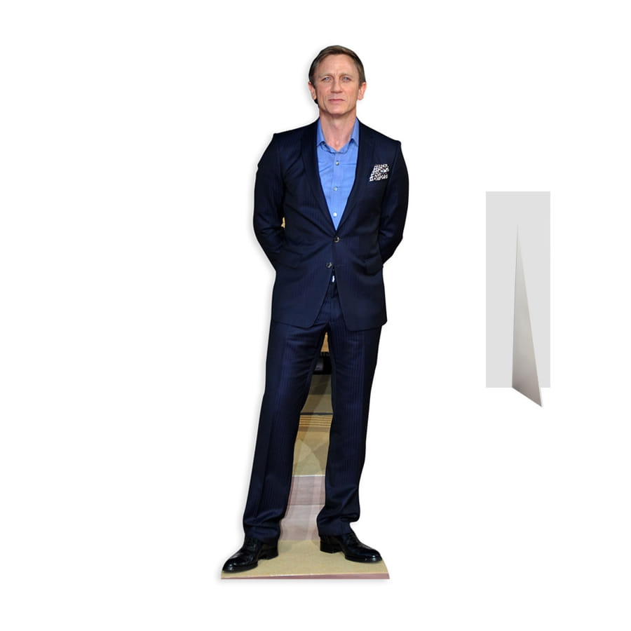 Silhouette de Daniel Craig en carton