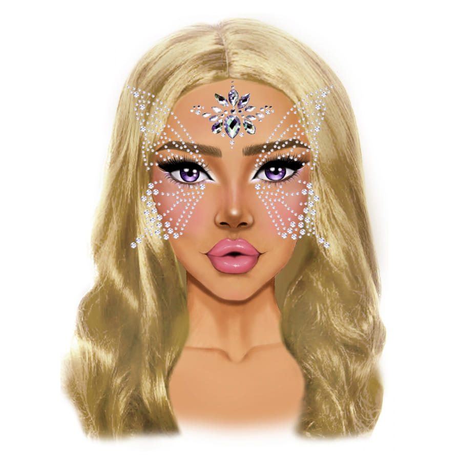 Strass papillon pour visage