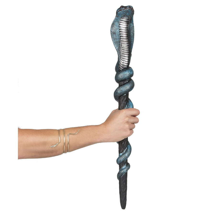 Sceptre serpent enroulé, 64cm